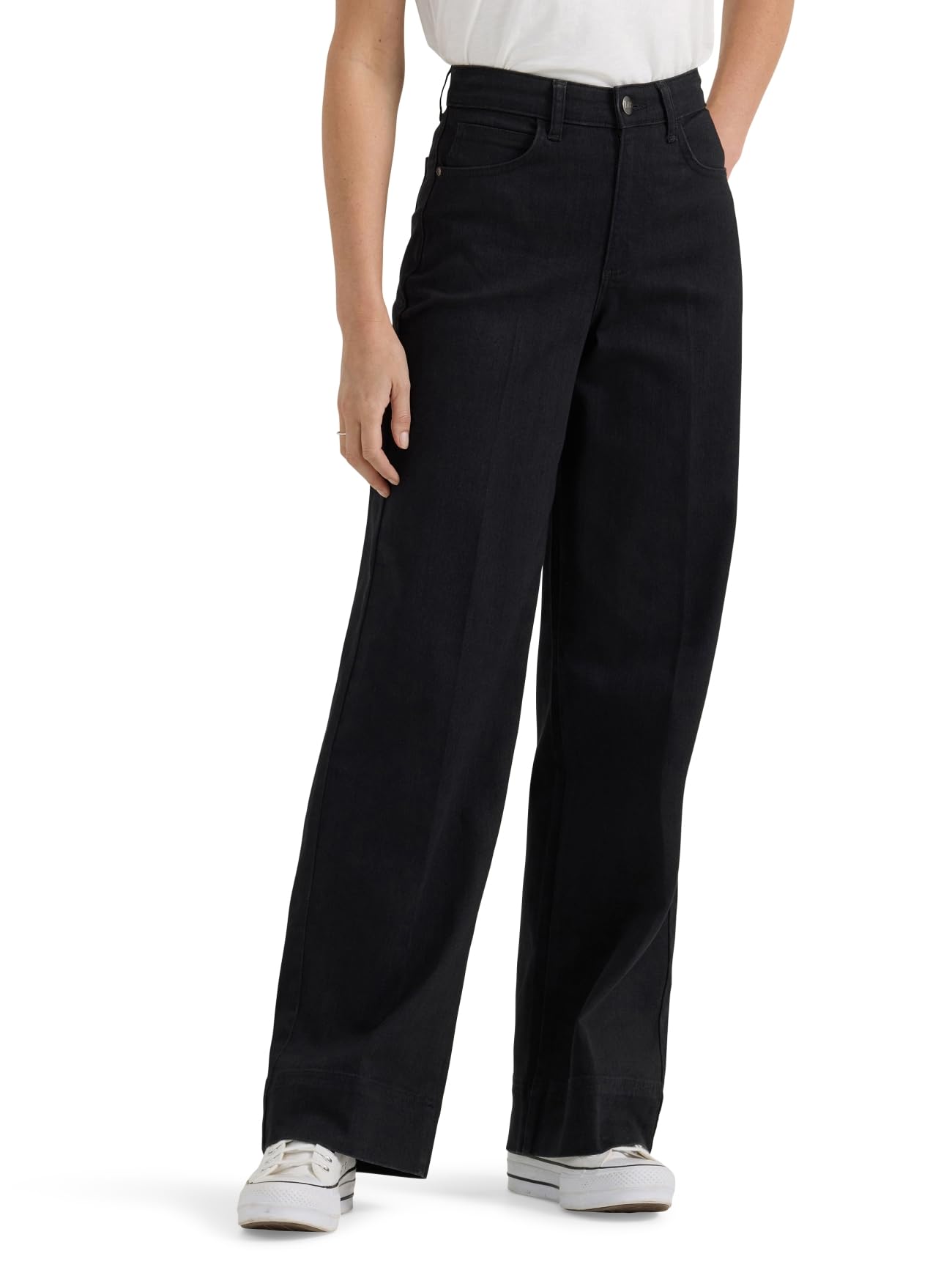 Lee Women's Legendary High Rise Trouser Jean, Black, 4 long for sale ...