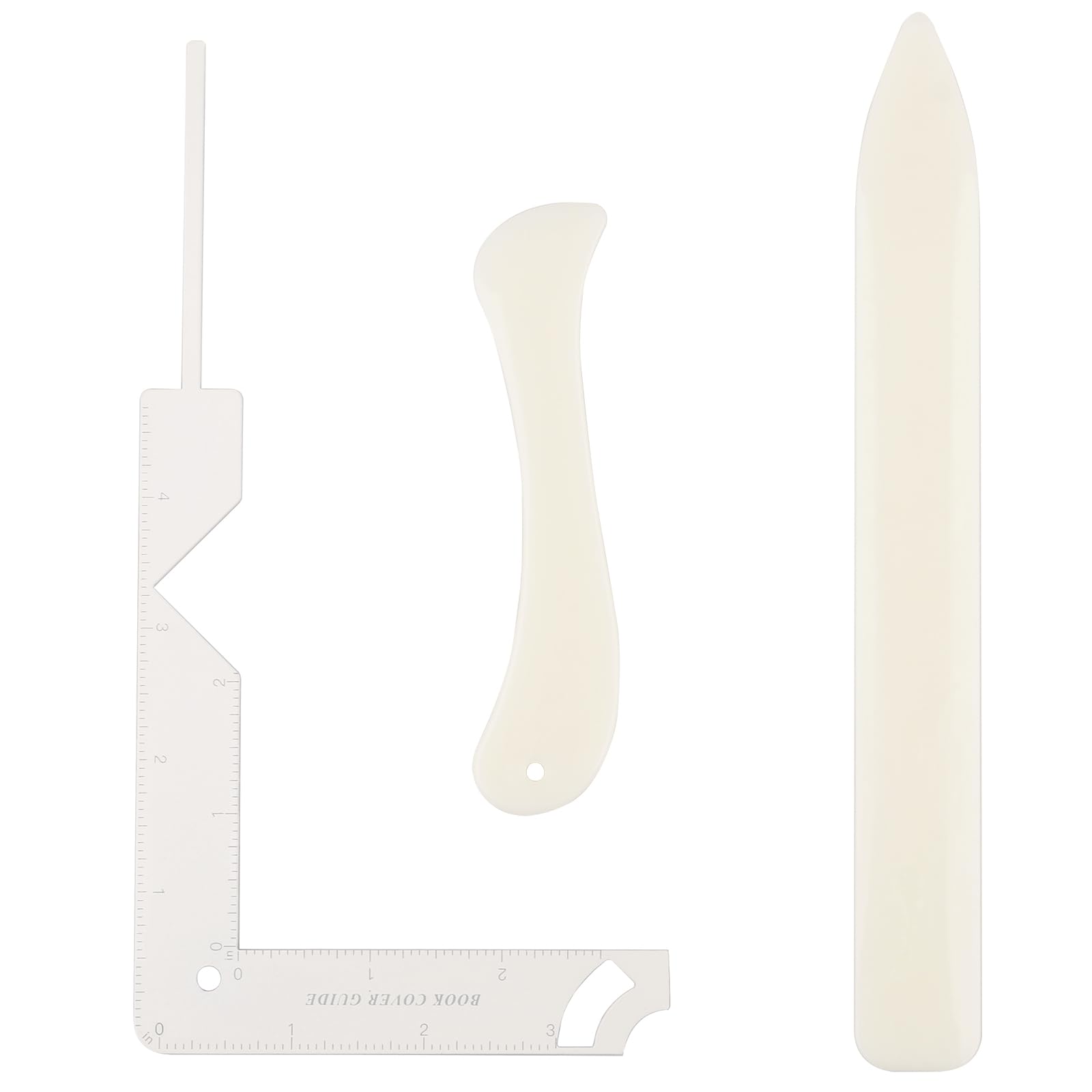 KW-triO Book Cover Guide with 2 PCS Bone Folder Tool Bookbinding ...