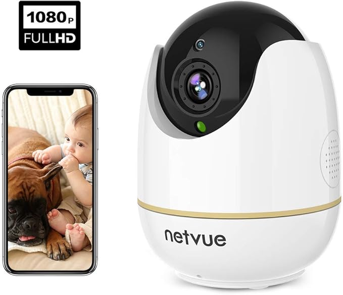 NETVUE Home Security Camera, Work with Alexa Echo show: Amazon.co.uk ...