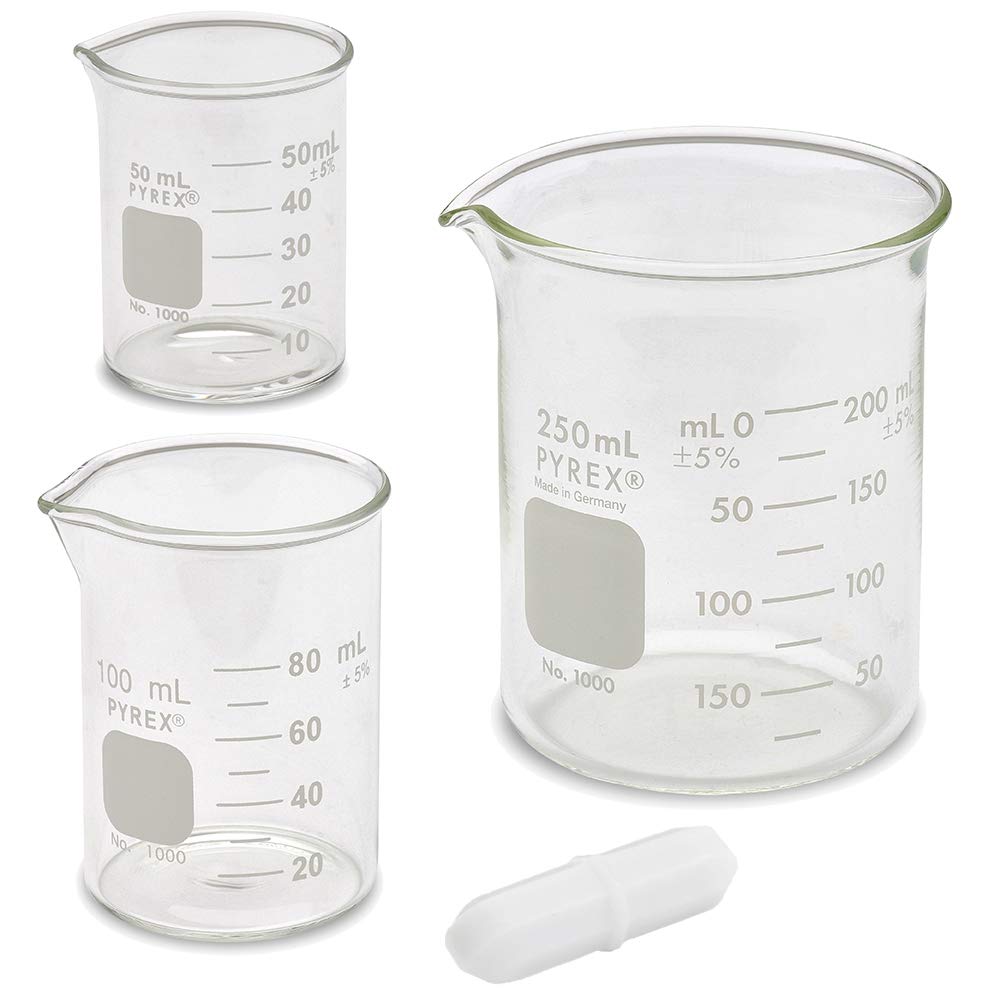 Corning Pyrex Griffin Low Form Corning Beaker Set Set of 5 Beakers ...