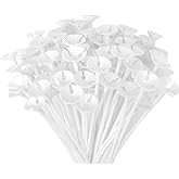 Amazon.com: Elsjoy 400 Pieces White Balloon Sticks with Cups, 16 Inch Long Plastic Balloon ...