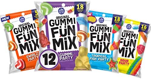 Original Gummi Fun Mix Gummy Candy Snacks Pack with Party, Variety ...