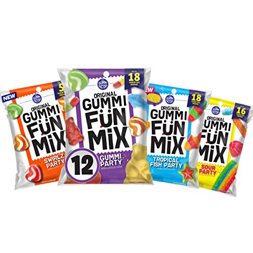 Original Gummi Fun Mix Gummy Candy Snacks Pack with Party, Variety ...