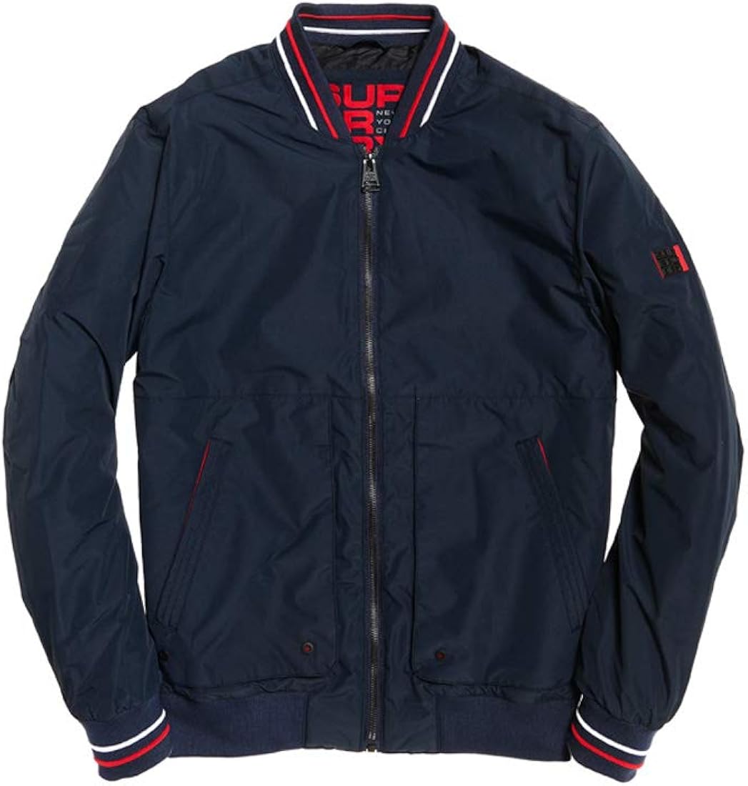 Superdry Men's Compton Bomber Jacket, Blue (Navy 11s), XXX-Large ...