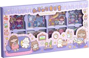 Shopaholic PVC Cute Girl Theme Kawaii Stickers - 200 Sheets Cute Washi ...