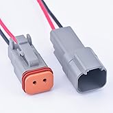 Amazon.com: DECKBU 4 Pin Automotive Sealed Electric Plug Male Female ...