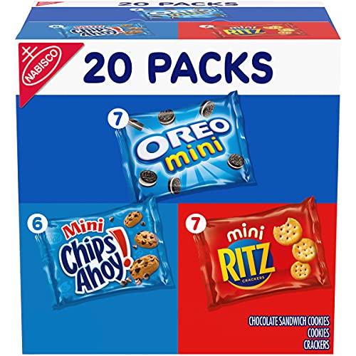 Nabisco Sweet & Savory Mix Variety Pack, OREO Mini Cookies, CHIPS AHOY ...