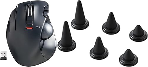 ELECOM EX-G Left-Handed Trackball Mouse, 2.4GHz Wireless, Thumb Control ...