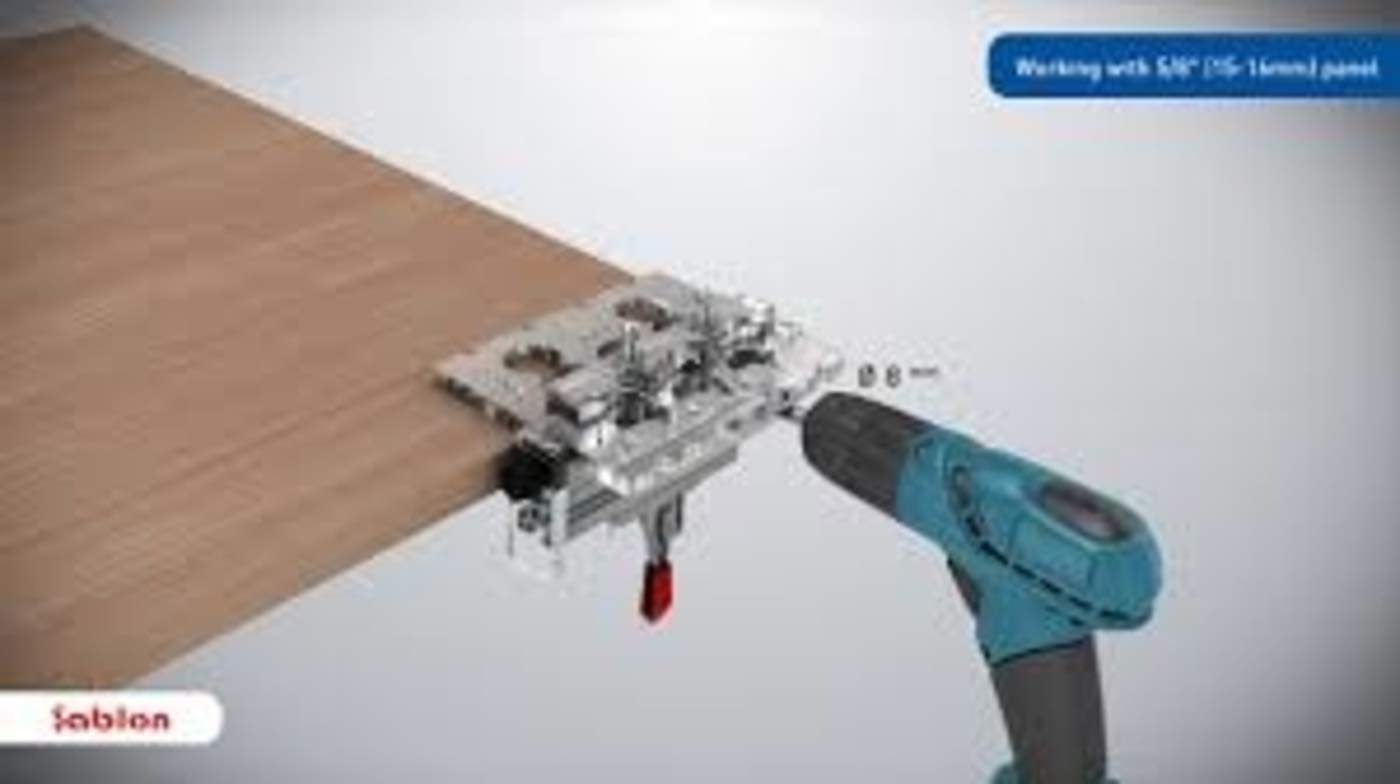 Sablon Minifix & Shelving & Dowel Connection Jig Set 3/4" (18-19 mm ...