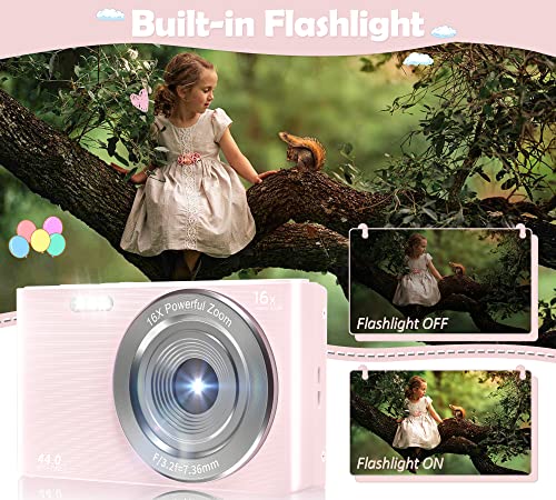Kids Camera,1080P Digital Camera for Kids with 32GB Card Vlogging ...