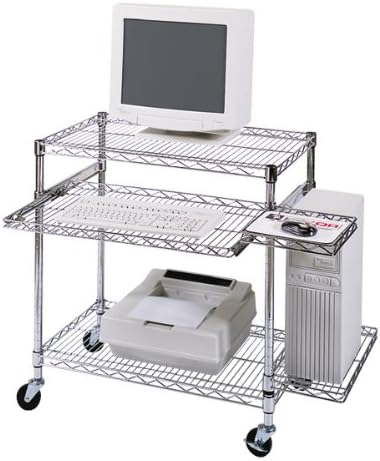 Amazon.com : Adjustable Wire Computer Cart : Computer And Machine Carts ...