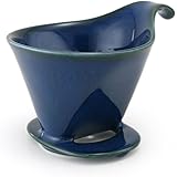 Amazon.com: Bee House Ceramic Coffee Dripper - Drip Cone Brewer (Steel ...