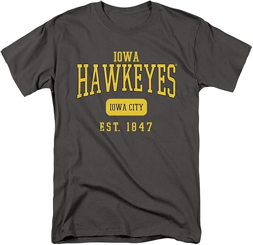 Amazon.com: University of Iowa Official Founded Date Unisex Adult T ...