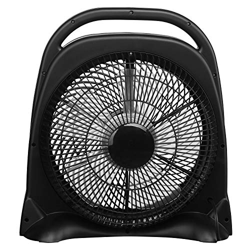 12 Inch Remote Control Table Fan or Floor Fan,Box Fan with Auto-Off ...