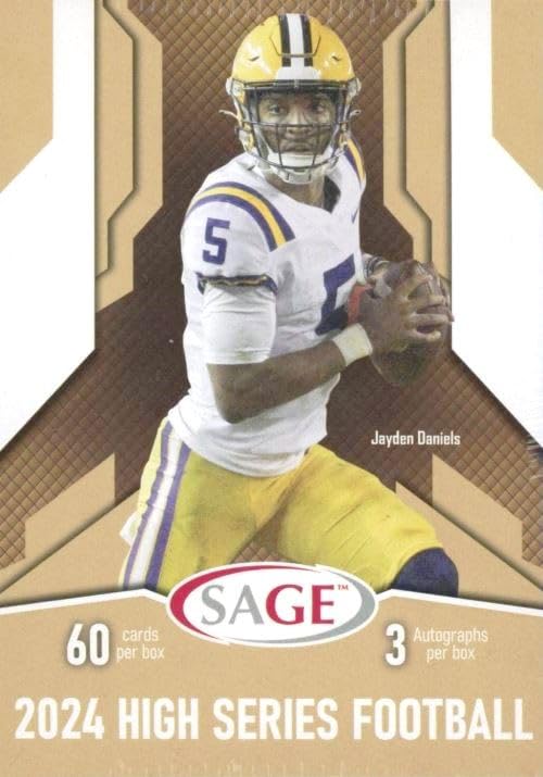 2024 Sage Football HIGH Series EXCLUSIVE Factory Sealed Blaster Box ...