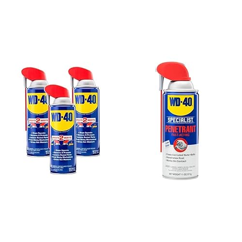 WD-40 Multi-Use Product with Smart Straw Sprays 2 Ways, 3-Pack, 12 OZ ...