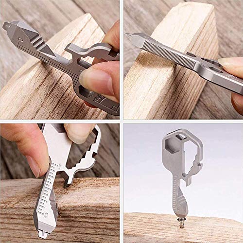 24 in 1 Multi Tool Key, Stainless Steel Key Shaped Pocket Tool, Outdoor ...