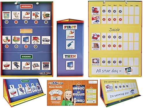 SchKIDules Visual Schedule for Kids Home Bundle: Daily Calendar and ...