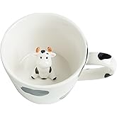 Amazon.com: Hotmiss Duck Ceramic Cup Hidden 3D Animal Inside Mug,Cute ...