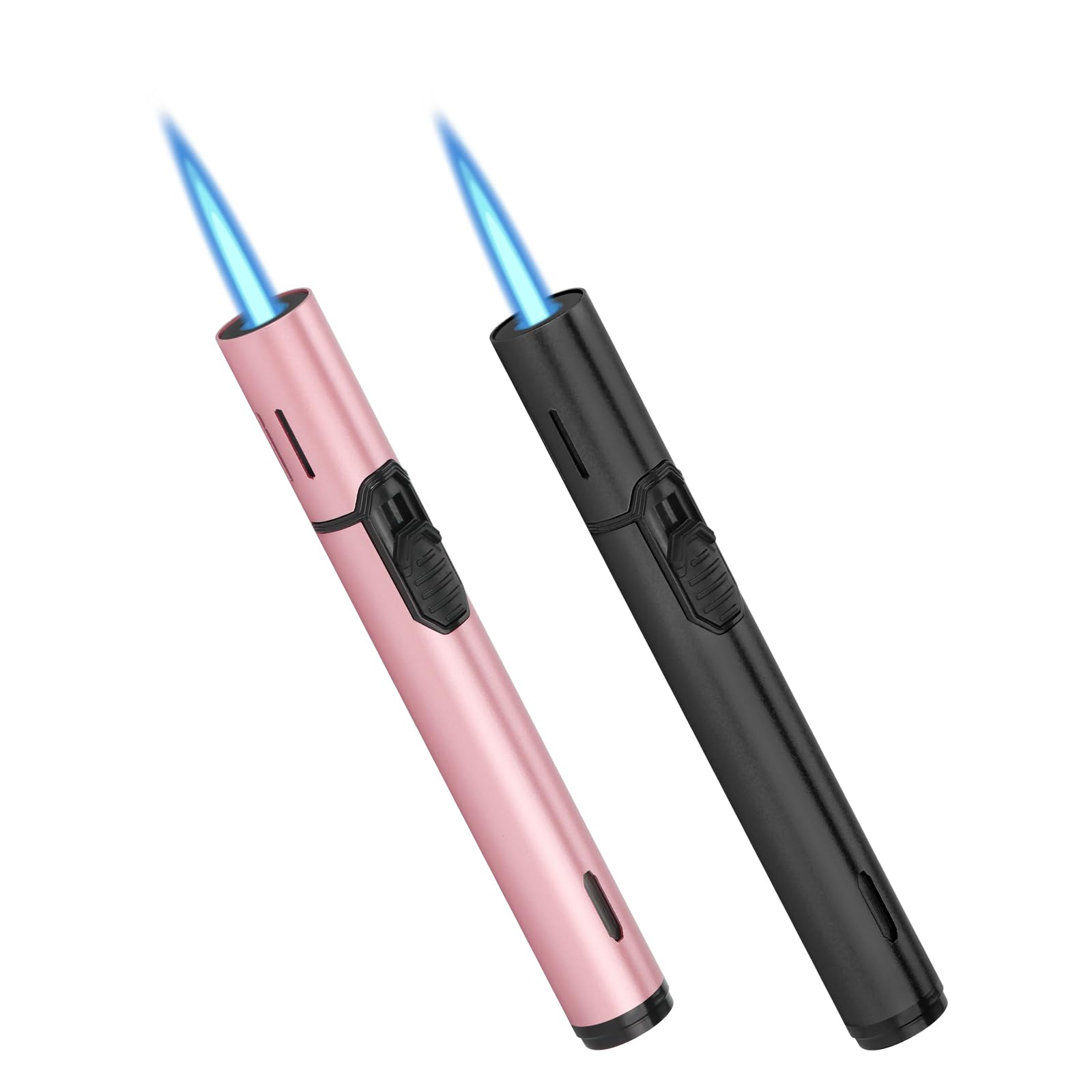 Torch Lighters Butane Lighter 2 Pack Windproof Adjustable Jet Flame ...