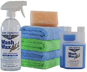 Amazon.com: Aero Cosmetics Wet or Waterless car Wash Wax Kit with 1 ...