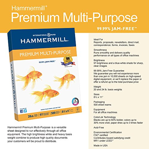 Купить Hammermill Paper, Premium Multi-Purpose Poly Wrap, 8.5 x 11 ...