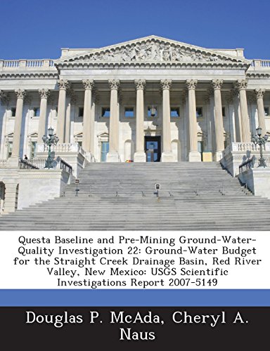 Questa Baseline and Pre-Mining Ground-Water-Quality Investigation 22 ...