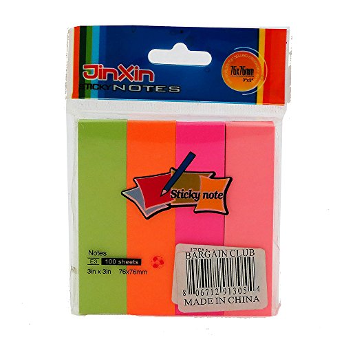 Amazon.com : JinXin Sticky Notes (3in x 3in) : Office Products