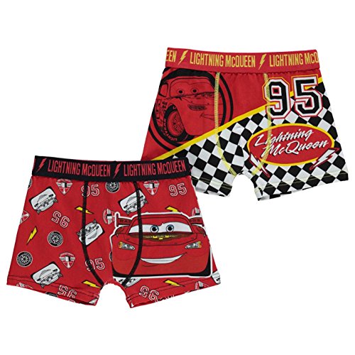 Buy character Disney Cars Lighteen McQueen Pack 2 Boxer Trunk Boy Kid ...