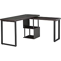Amazon.com: REALONE 55" 360°Rotating L-Shaped Home Office Computer Desk ...