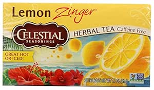 Amazon.com : Celestial Seasonings Lemon Zinger Tea, 20 ct : Grocery Tea ...