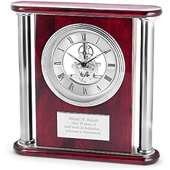 Amazon.com: Things Remembered Personalized Skeleton Clock with ...