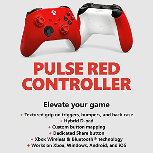 Xbox Core Wireless Gaming Controller – Pulse Red – Xbox Series X|S ...