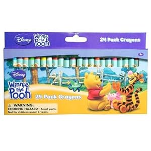 Amazon.com: Winnie the Pooh Crayon - Winnie the Pooh 24 Pack Crayons ...