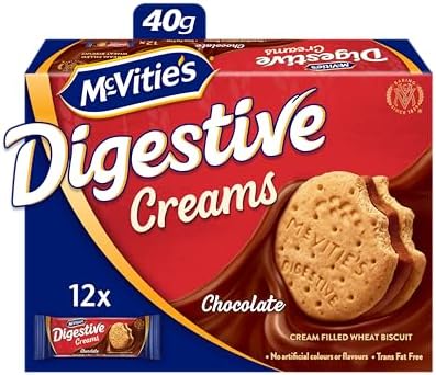 McVitie's Digestive Chocolate Creams Filled Biscuits, 12 x 40 g price ...