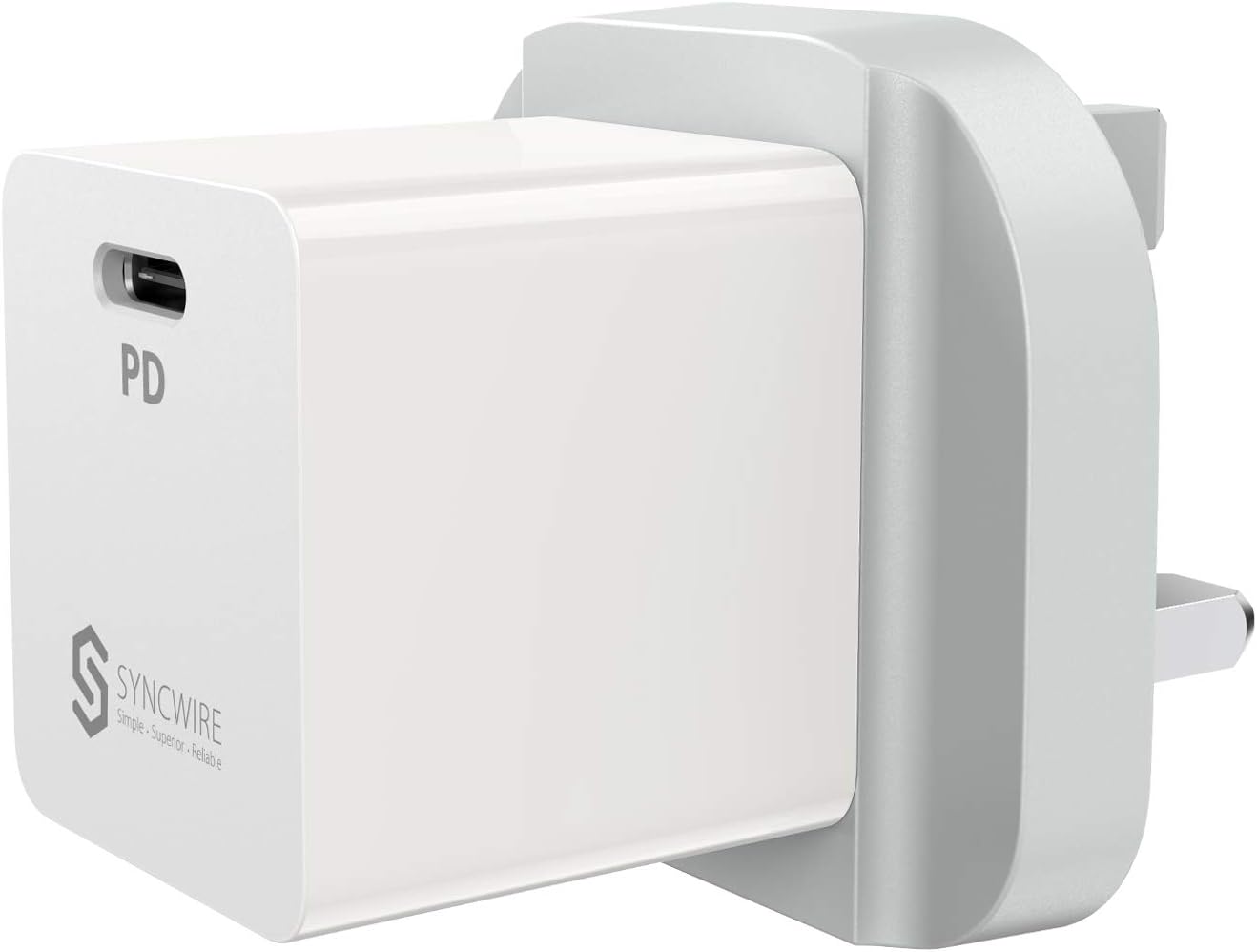 Syncwire USB C PD Charger - 18W Power Delivery Type C Fast Wall Charger ...