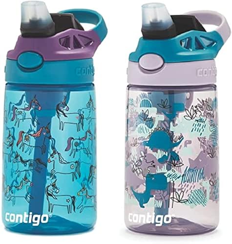 Contigo Kids Water Bottle with Autospout Straw – Spill Proof, Easy ...