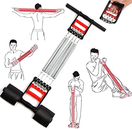 OUTLANDWAY Chest Expander, Chest Exerciser with Five Springs, Spring ...