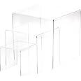 Amazon.com: Plymor Clear Acrylic Square Display Risers, Assortment Pack ...