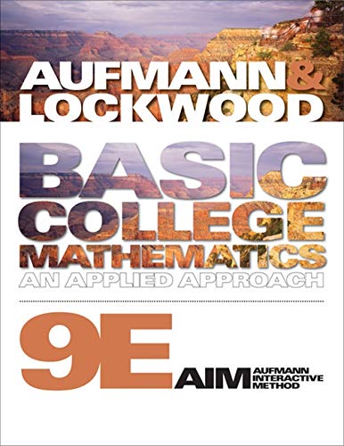 Basic College Mathematics: An Applied Approach (Available Titles ...