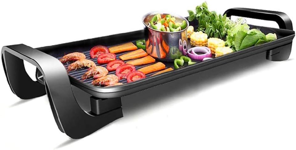Review NILINMA Simple barbecue grill, teppanyaki electric barbecue ...