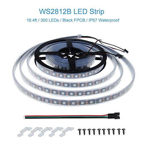 ALITOVE WS2812B Individually Addressable LED Strip Light 5050 RGB 16 ...