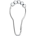 Amazon.com: Moen SR2100CH Shower Curtain Rings, Pack of 12, Chrome ...