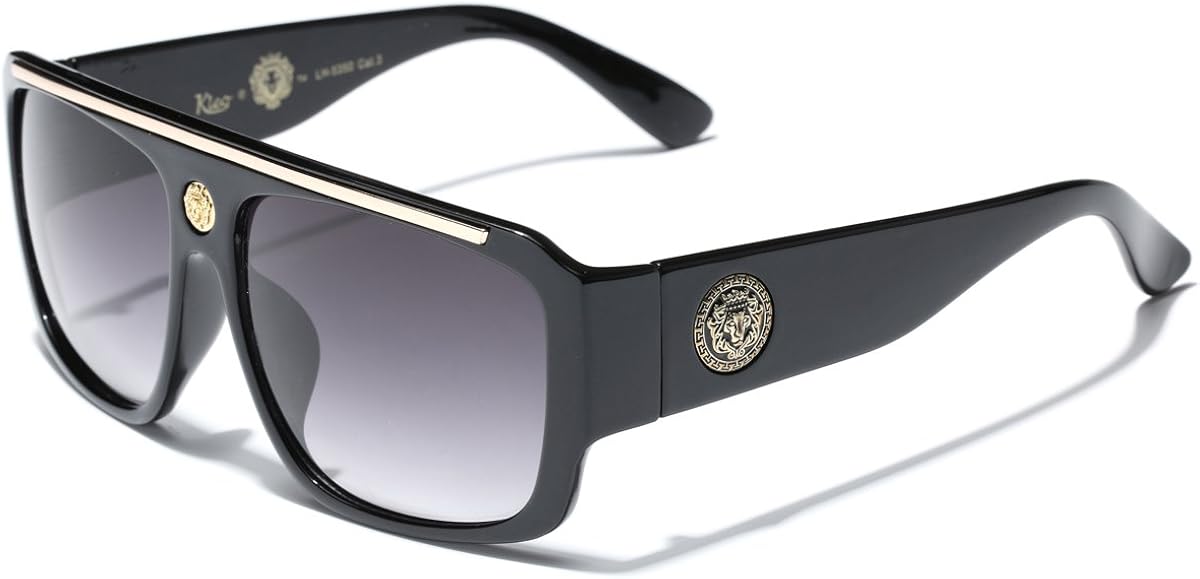 Amazon.com: Kleo Flat Top Hip Hop Rapper Retro Aviator Sunglasses: Clothing