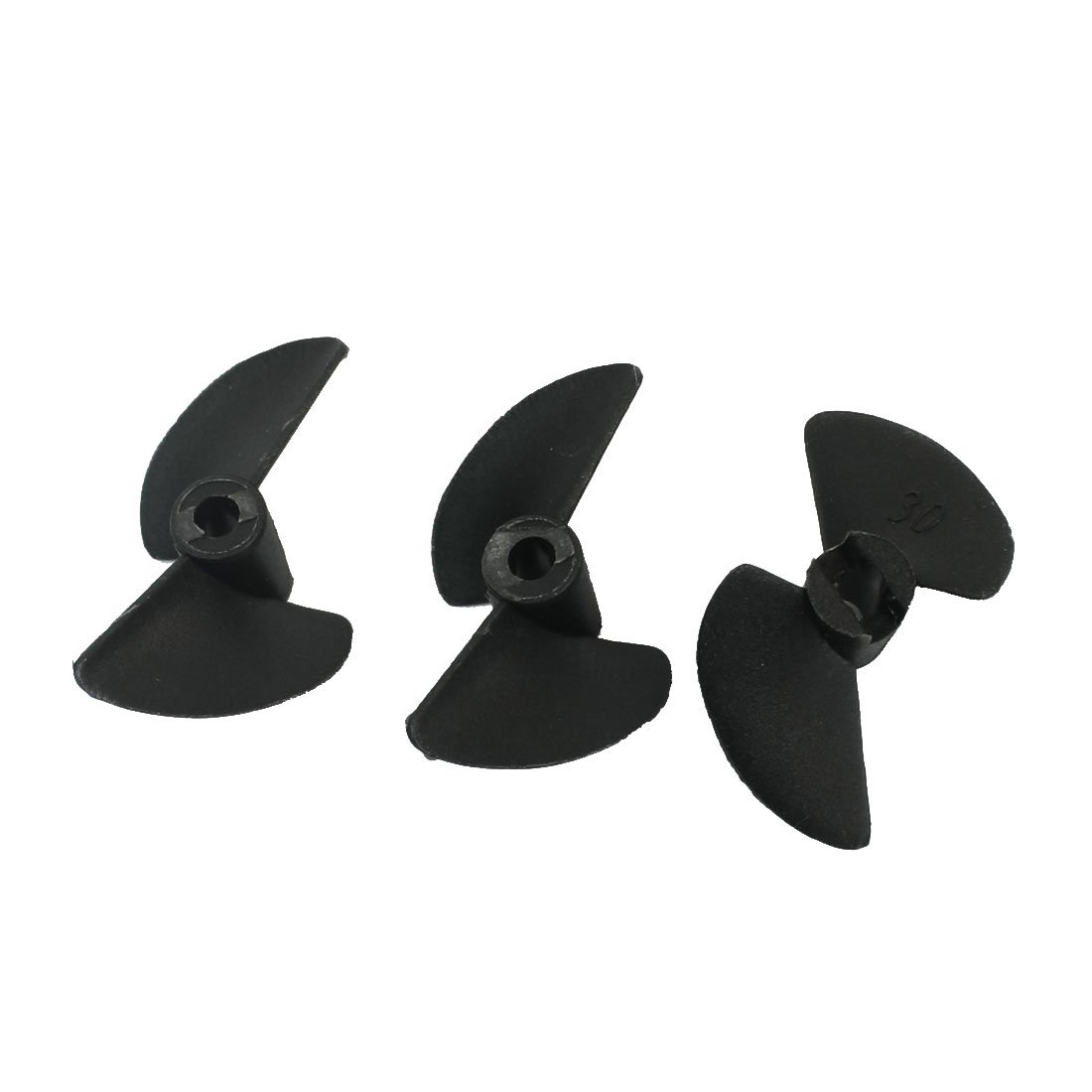 uxcell RC Boat Propeller 3.18mm Shaft 2 Vanes 30mm 1.4 P/D Fan Shape ...