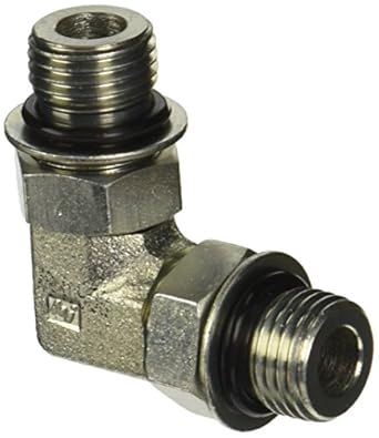 Brennan Industries 6807-06-06-NWO-FG Forged Steel 90 Degree Elbow Tube Fitting, 9/16"-18 SAE ORB ...