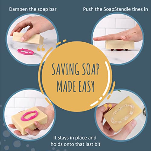 SoapStandle Bar Soap Grip No Goo or Mess Soap Holder for Bath and ...