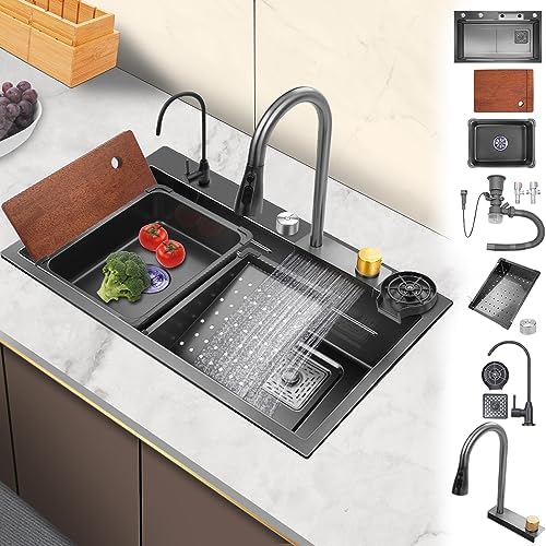 Daladen Nano Kitchen Sink 304 Stainless Steel Sink Flying Rain ...