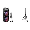 Pyle 600W Bluetooth PA Speaker System Bundle with Universal Speaker ...