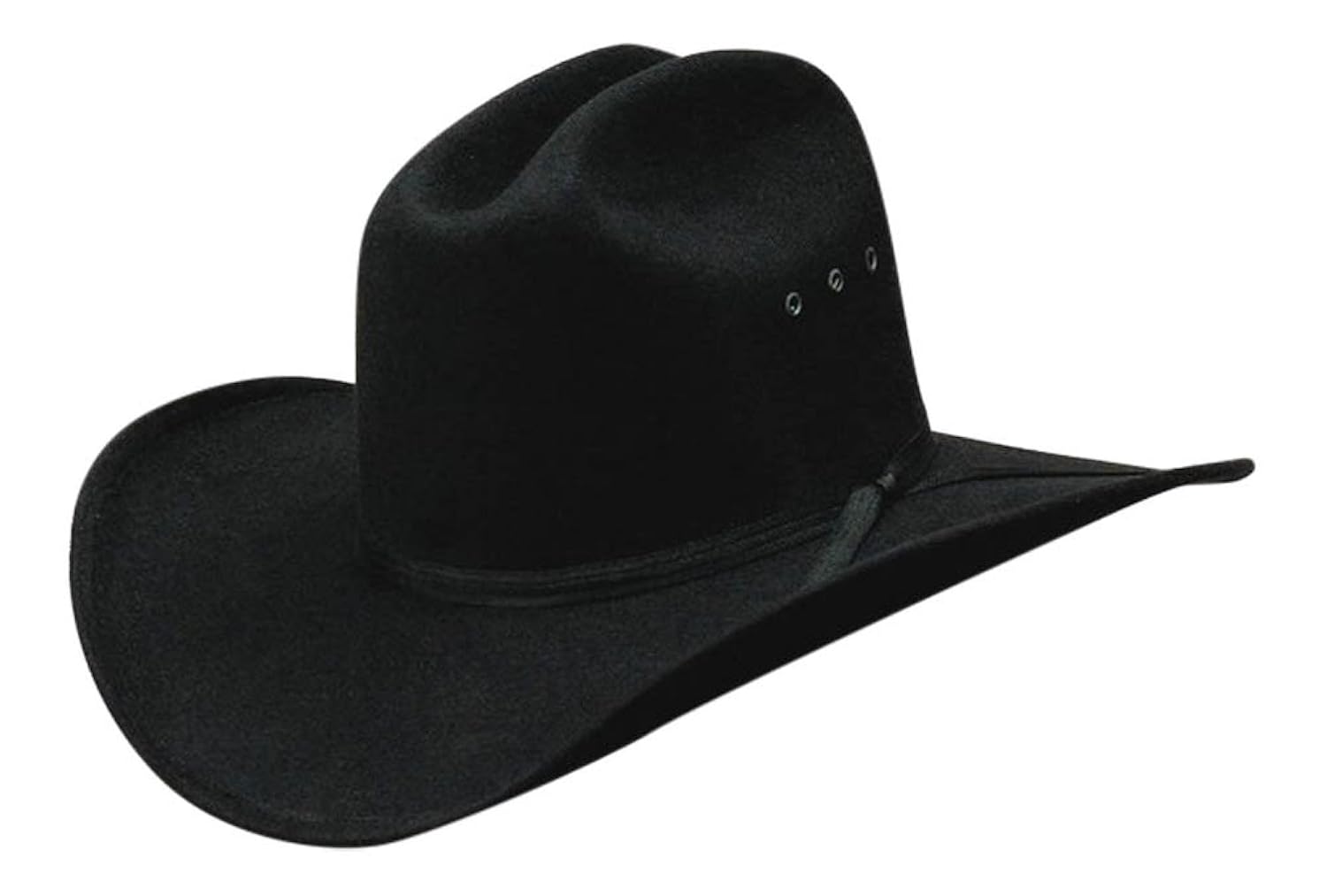 All Black Faux Felt Cowboy Hat with Black Band - L/XL Apparel ...